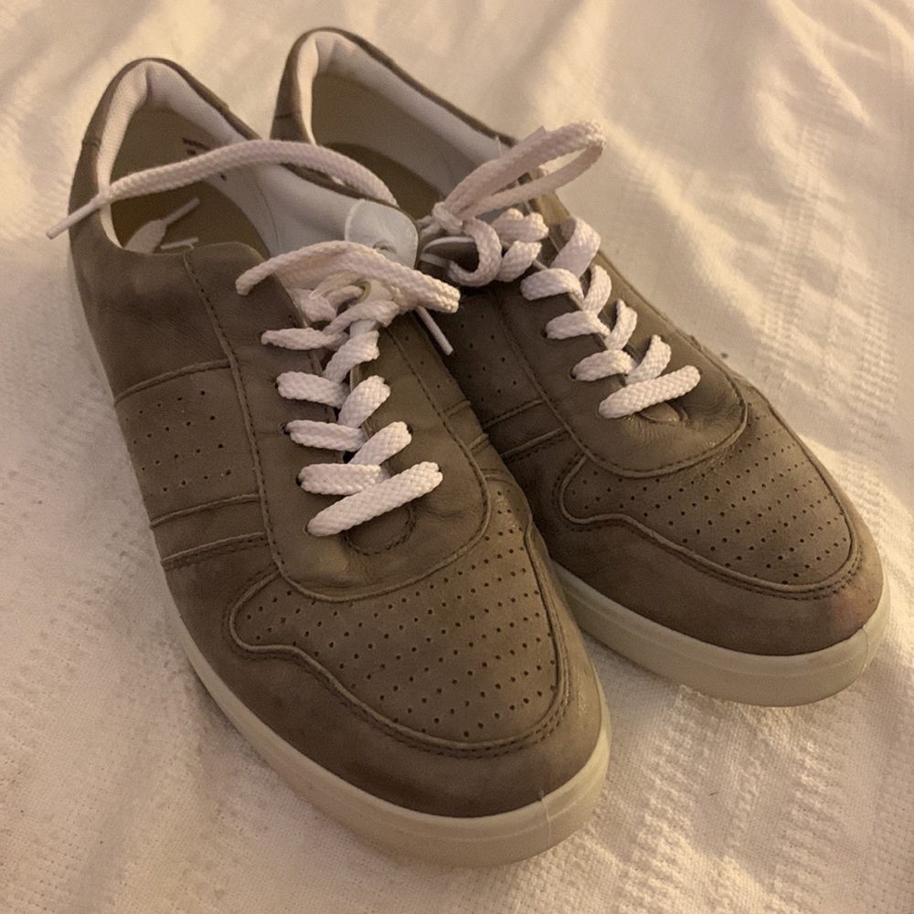 Ortholite Hotter Cushioned + Suede Sneakers - Gem